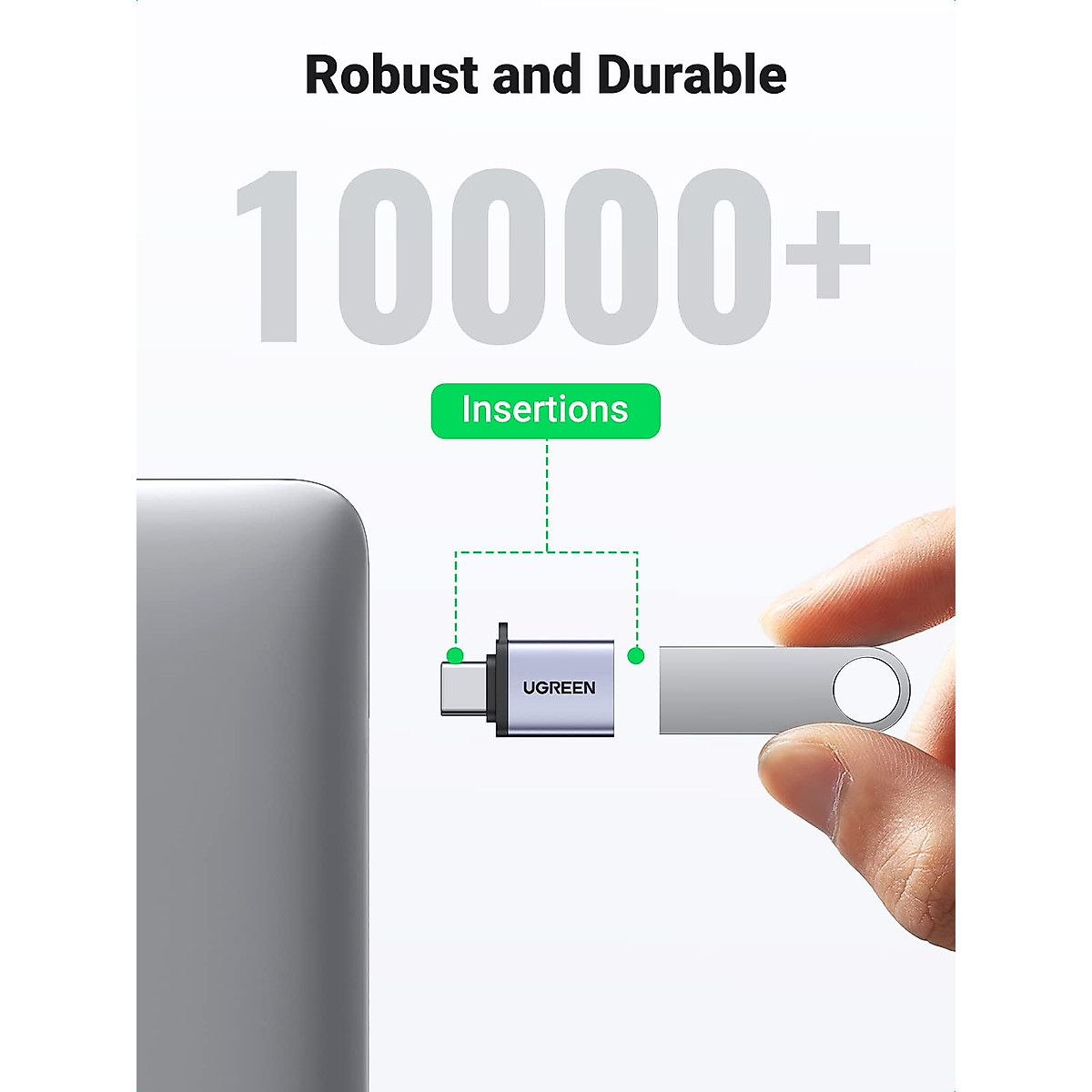UGREEN USB C to USB Adapter (2 Pack), USB C Adapter USB C Male to USB 3.0 Female Adapter Compatible with MacBook Pro, MacBook Air,iPhone 15,iPad Pro and More Type C or Thunderbolt 3 Devices