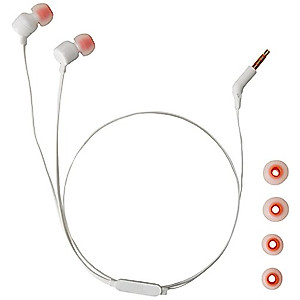 JBL T110 in Ear Headphones White