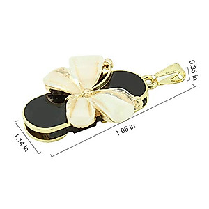 3C Light 32GB 2.0 USB Flash Drive Crystal Butterfly Shape Jewelry USB Flash Disk Jump Drive Thumb Drive Pen Drive with Necklace Memory Stick Data Storage Gift (32 GB, White)