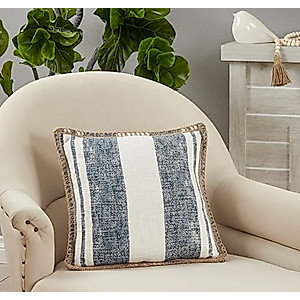 Striped Whipstitch Throw Pillow