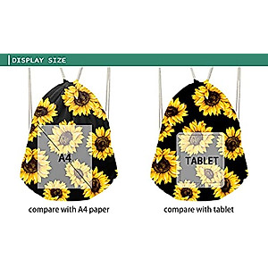 KIDVOVOU Men Women Children Drawstring Backpack Bag Athletic Gym Sports Sackpack Workout Swim Travel Gym Sack,Leopard Print