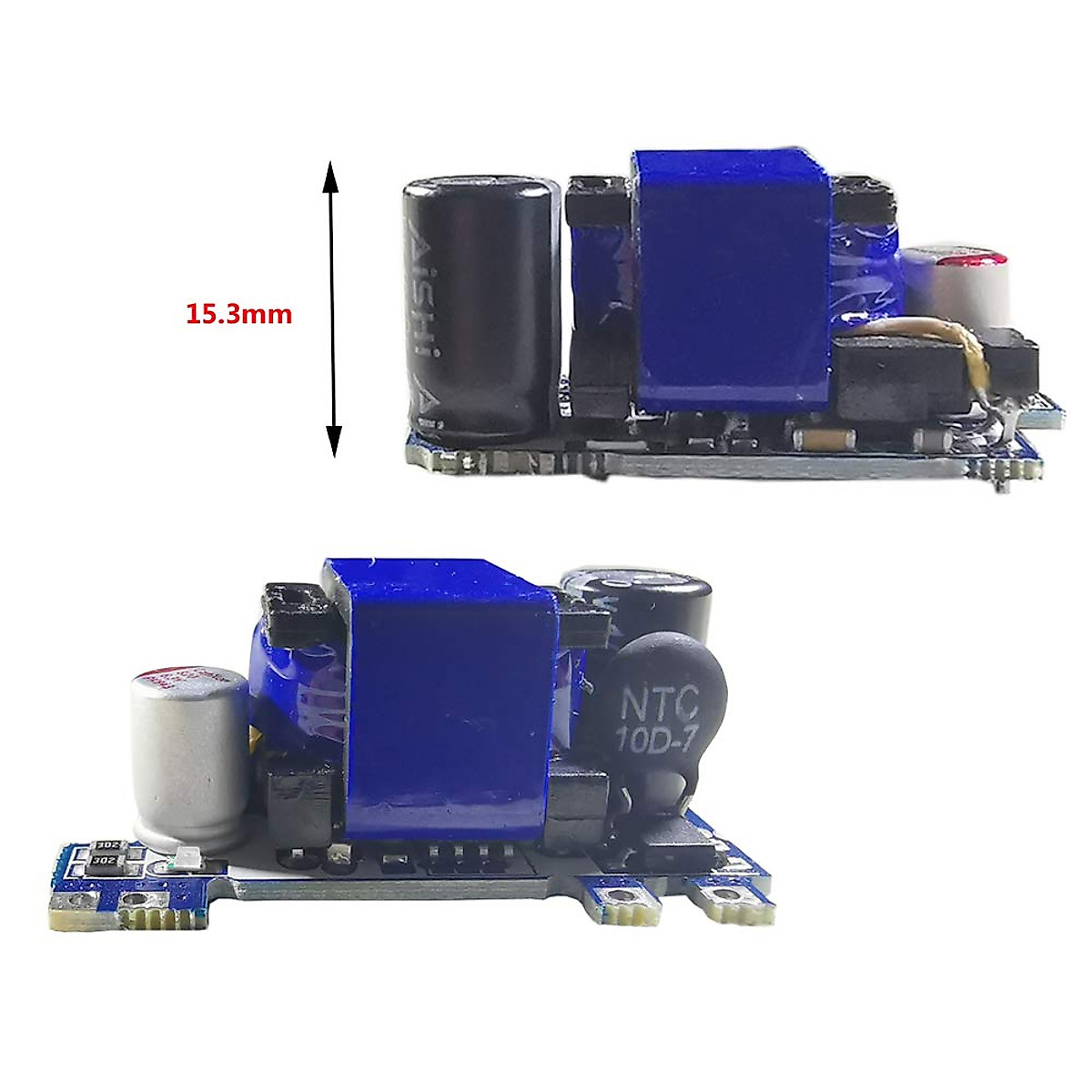 Delinx 2Pcs AC DC Converter Module Universal 110V 120V 220V 230V to DC 5V 12V Isolated Switching Power Supply Board (DC 5V 2A Version)