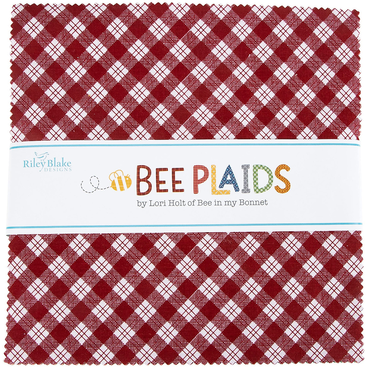 Lori Holt Bee Plaids 10" Stacker 42 10-inch Squares Layer Cake Riley Blake Designs 10-12020-42