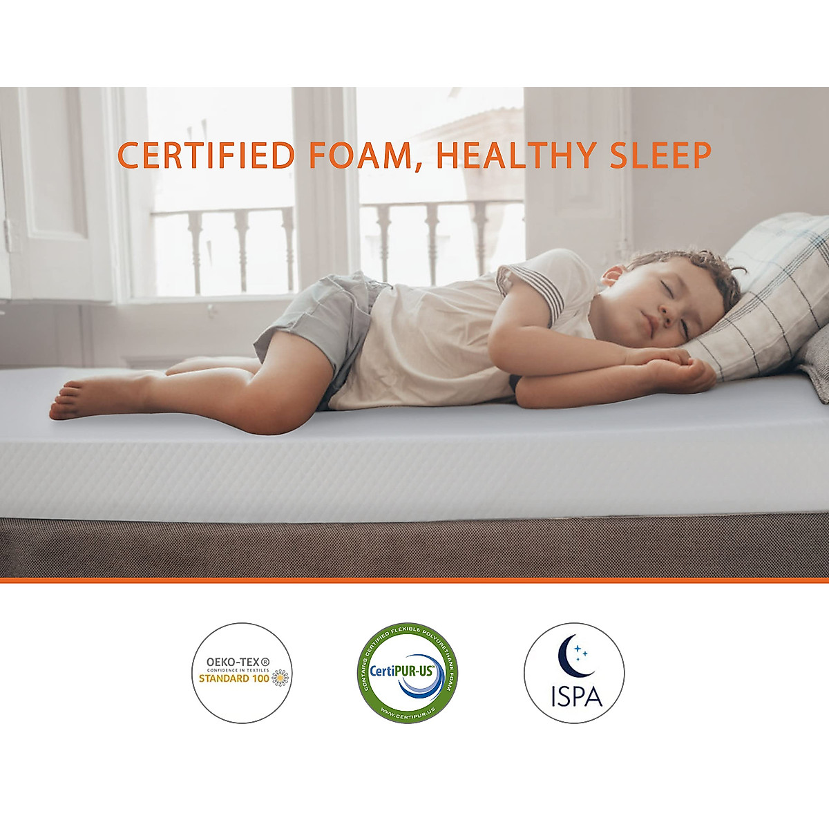 6 Inch Twin Mattresses,Twin Gel Memory Foam Mattress,Twin Size Mattress for Comfortable Sleep and Pressure Relief,Medium Firm Mattresses CertiPUR-US Certified/Bed-in-a-Box