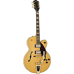 Gretsch G2410TG Streamliner Hollow Body Single-Cut with Bigsby and Gold Hardware, Laurel Fingerboard Electric Guitar (Right-Handed, Village Amber)