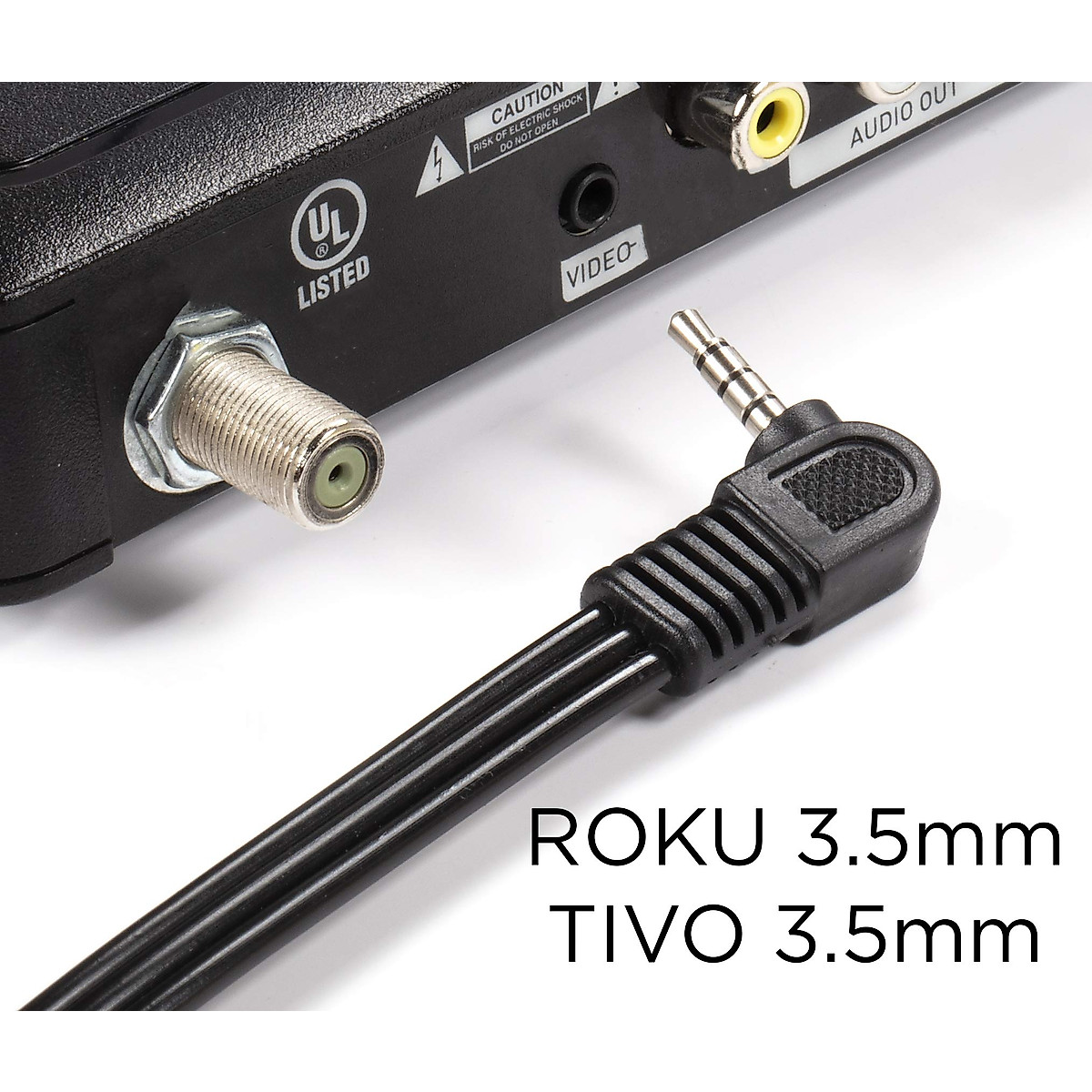 THE CIMPLE CO 3.5mm Male Jack to RCA Male Video and Audio Cable - Compatible with Roku and Tivo - NOT for Cameras - Composite Video Cable Connector (Red White Yellow) - 6 Feet