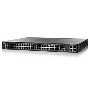 Cisco SG20050P 50 port Gigabit PoE Smart Switch (SLM2048PT) 24 Port and 24 Poe Ports with Additional 2 Combo Mini GBIC a Total of 50 Ports