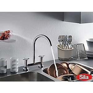 Toledo Covered Cutlery and Utensil holder, Flatware Plastic Caddy Organizer for Silverware with Cover top Perfect for Kitchen, picnic, home, BBQ, Party, Camping, Outdoor and Restaurant (Biege)