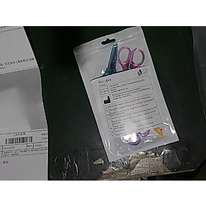 Ouligay 4Pcs Small Sewing Scissors Stainless Steel Detail Craft Scissors Set with Cap Portable Scissors for Paper Cutting Sewing Crafting Quilting