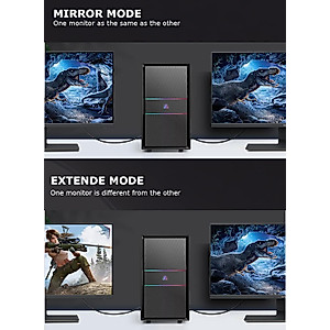 4K DisplayPort to HDMI Cable 6 ft, 4K DP (Display Port) to HDMI Cord Adapter 6ft Braided Male to Male Supports Video and Audio (4k, 2160P, 1440P, 1080P)-NOT Bidirectional