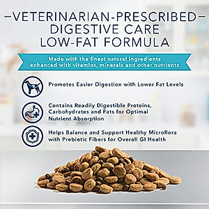 Blue Buffalo Natural Veterinary Diet GI Gastrointestinal Support Low Fat Dry Dog Food, Whitefish 22-lb bag