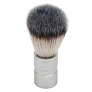 Beard Brush for Men, Stainless Steel Handle Nylon Shaving Brush, Men Shaving Brush for Home and Salon