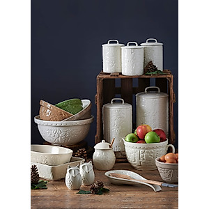 Mason Cash In The Forest Stoneware Spoon Rest, Cream