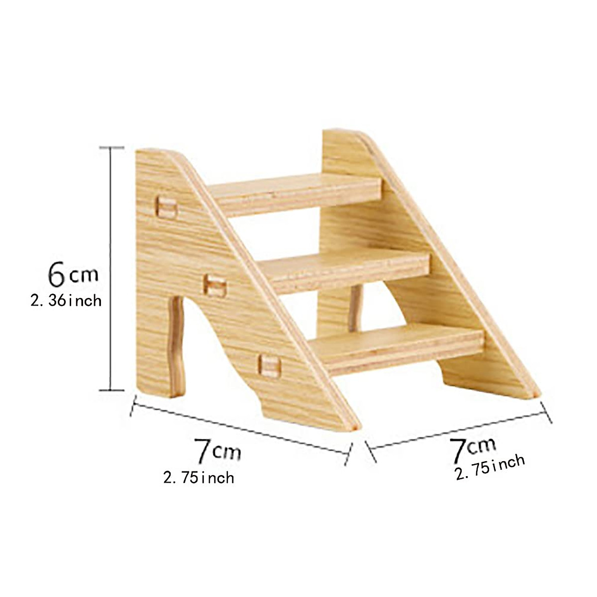2pcs Wood Hamster Toy Stair Chew Hamster Climbing Ladder Bridge Guinea Pig Platform Ramp Gerbil Rat Small Animal Accessories