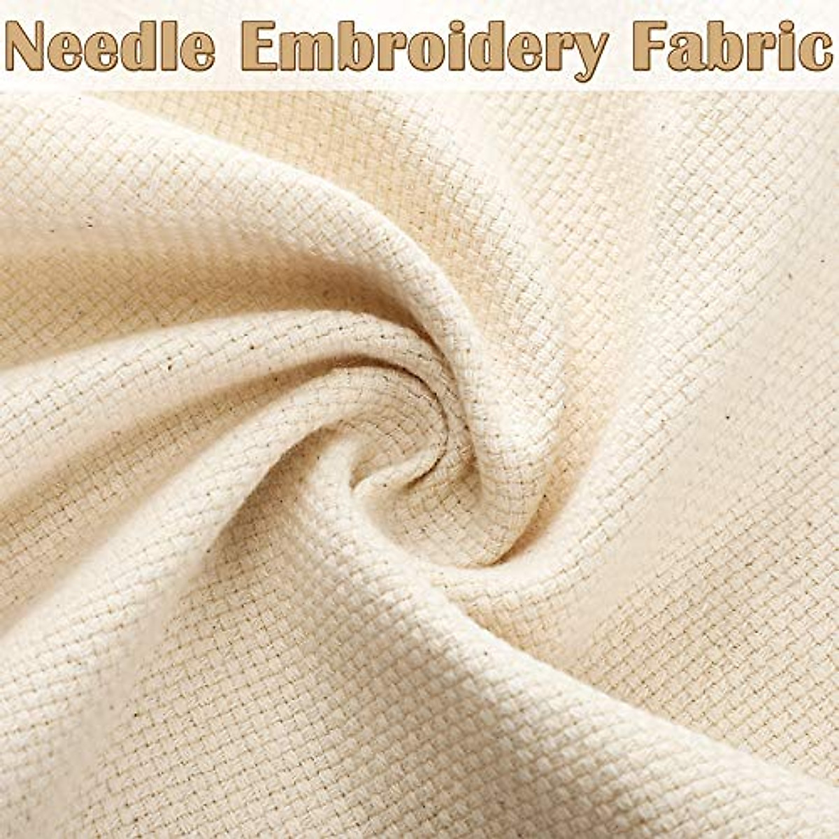 Punch Needle Cloth Needle Embroidery Fabric Needlework Fabric DIY Handmade Cloth for Art Embroidery Crafts Favors, 2 Yards by 1 Yard