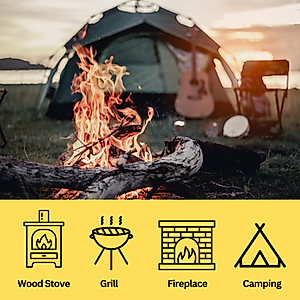 Fatwood Fire Starter Sticks 10 lb - All Natural & Organic for Fire Pit, Pizza Oven, Solo Stove - Easy Start Kindling for Wood Stoves & Camping. Start a Fire with just 2 Sticks