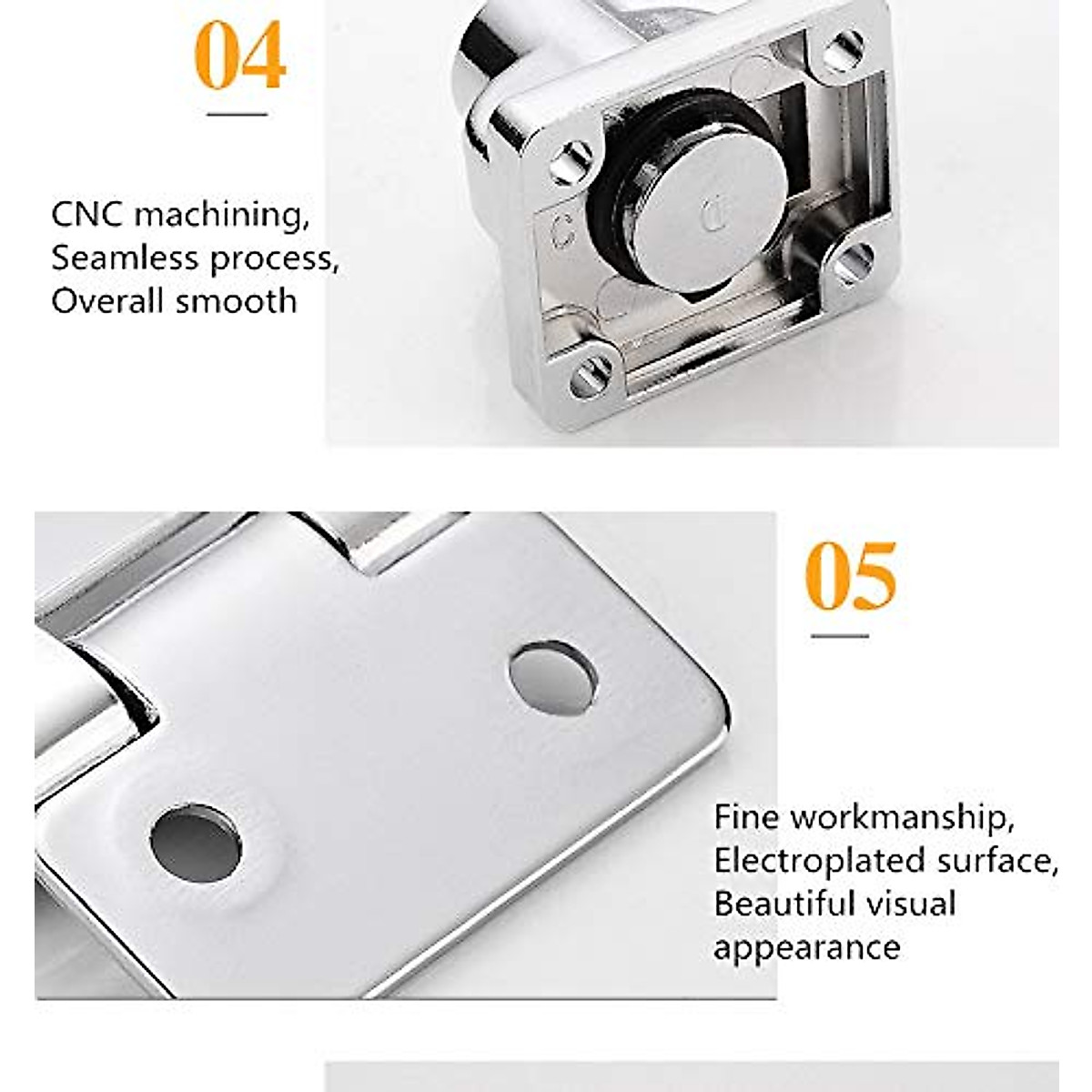 2 Packs Keyed Hasp Locks Twist Knob Keyed Locking Hasp for Small Doors, Cabinets and More,Stainless Steel Steel, Hasp Lock Catch Latch Safety Lock Door Lock with Keys (4inch, Silver)