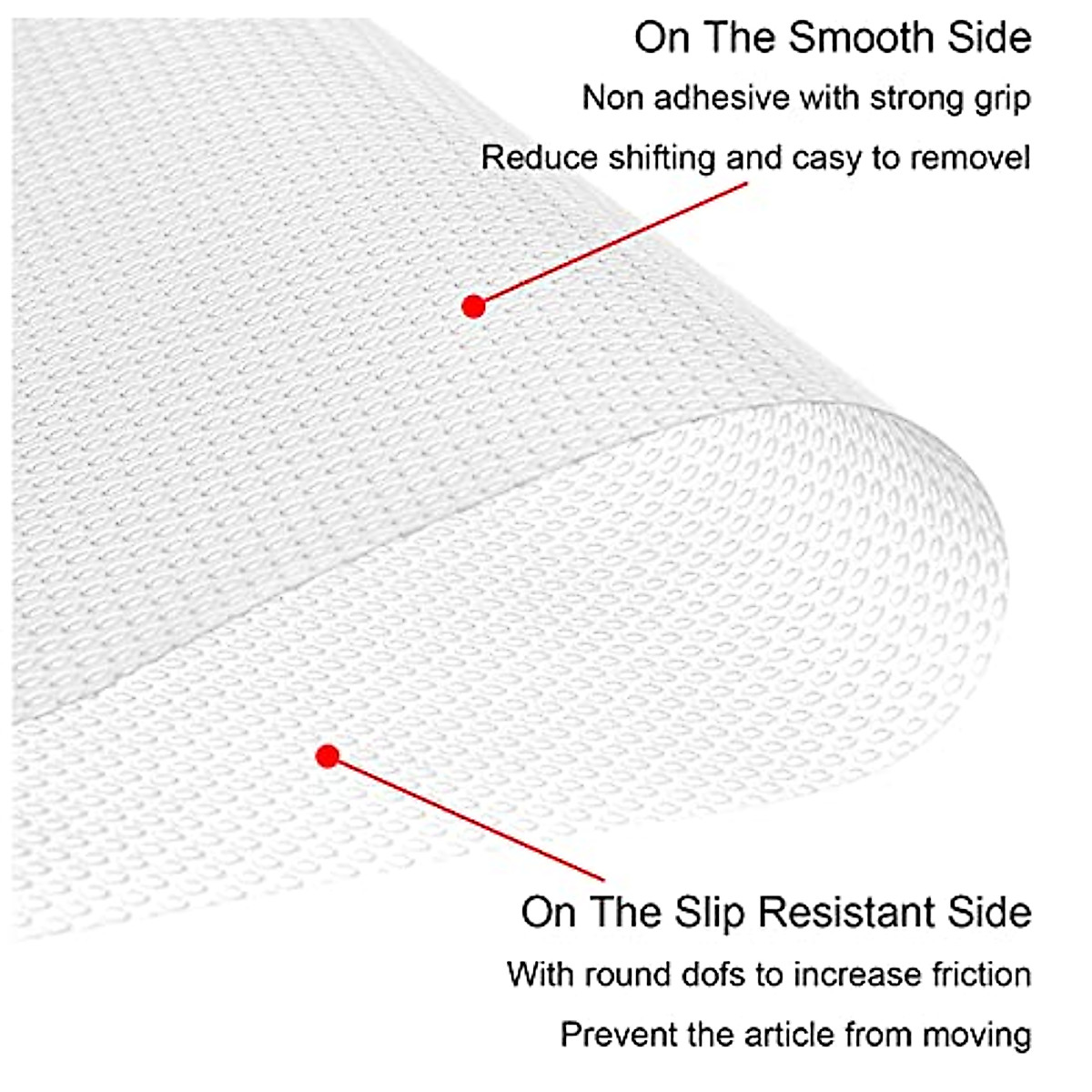 Shelf Liner Cabinet Pad Cabinet Liners ​Non Slip Waterproof Clear Kitchen Drawer Non Adhesive Mat for Fridge, Dresser, Wire Shelf, Toolbox, Cupboard, Pantry, Storage and Desk (17.7 Inch X 59 Inch)