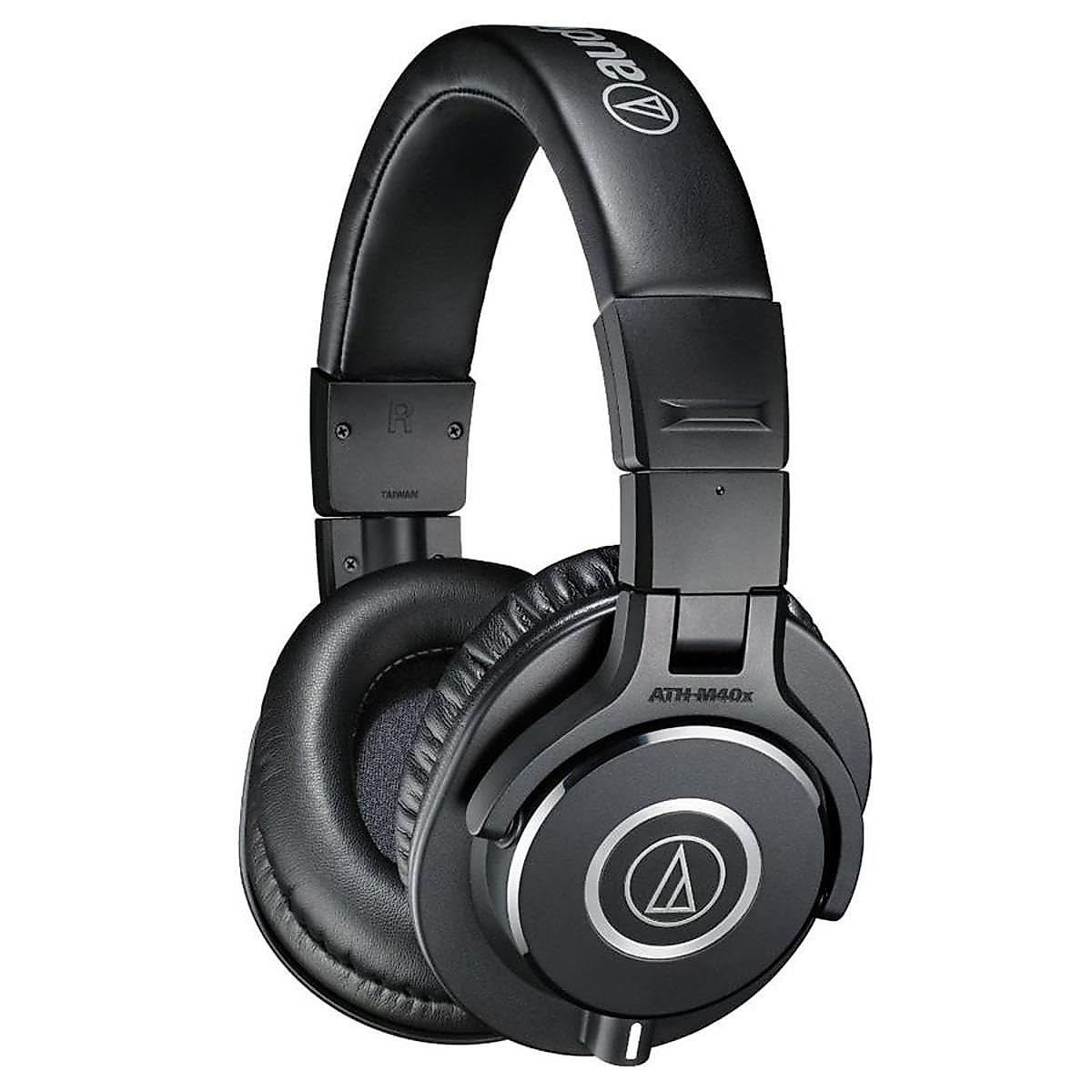 Audio-Technica 6 Pack ATH-M40x Professional Monitor Headphones, 98dB, 15-24kHz, with 9.8' Coiled and Straight Interchangeable Cables - Microfiber Cloth