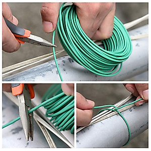 YDSL 66 Feet Soft Plant Tie, Green Twist Garden Ties for Plants, Office Organization and Home(Diameter - 2.5MM)