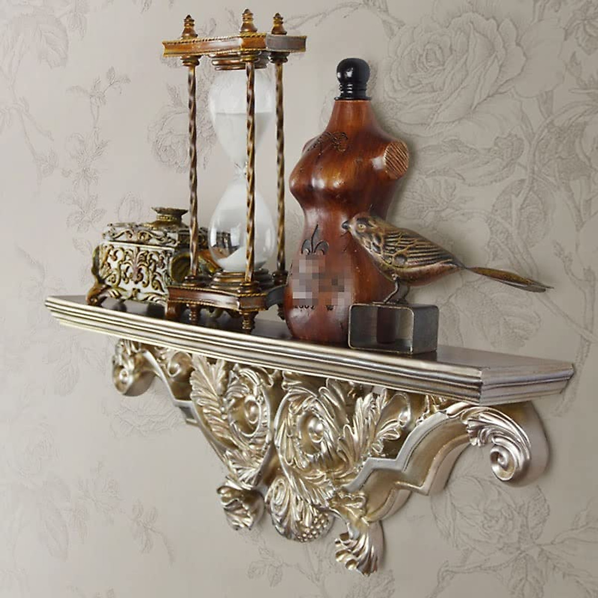 TJLSS Decorative Shelf Wall Hanging Holder Decoration Nursy Shelves Resin Decore Hanging Shelf Home Storage Rack Living Room Artware