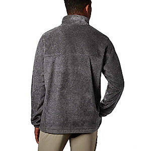 Columbia Men's Steens Mountain Half Zip Fleece, Charcoal Heather, Large