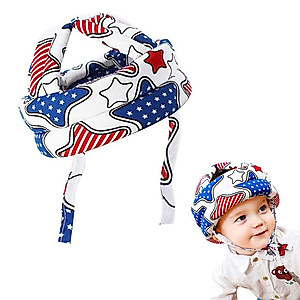 Baby Safety Helmet, Toddler Walking Helmet for Crawling, Baby Bumper Head Protector, Kids Anti-Fall Safety Cap Cushion Breathable for Baby Learning to Walk (Blue)