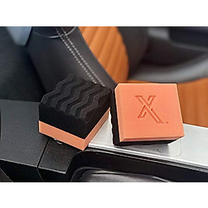 Liquid X Large Foam Dressing Applicator Pad - for Tires, Leather, or Door Panels Durafoam Contoured - Durable & Reusable (2 Pack)