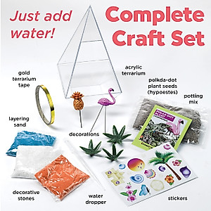 Creativity for Kids Tropical Terrarium Craft Kit - Kids Terrarium Kit for Ages 7+, STEAM Activity