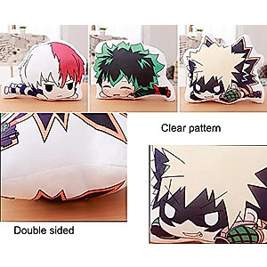 My Hero Animation Plush Throw Pillows Bakugou Plushie Throw Anime Cartoon Bed Sofa Decorative Pillows Fans Gift Cosplay 35cm/13.7 Inch -A
