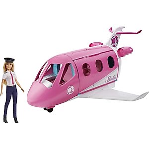 Barbie Dreamplane Transforming Playset with Doll and 15+ Travel-Themed Pieces