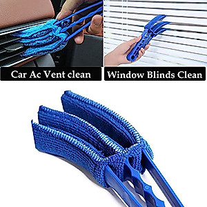 Jerbor Car Duster Interior Kit,Multiple Soft Detailing Brush Set for Car Wheels, Carpet, Leather Seat, AC Vents, Dashboard Cleaning