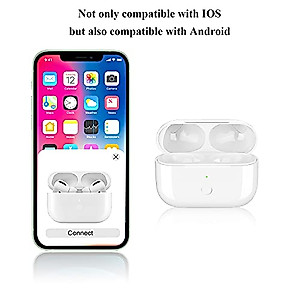 Compatible for AirPods Pro Charging Case Replacement, Compatible for Wireless AirPods Pro Charger Case with Bluetooth Pairing Sync Button,660 mAh Internal Large Battery