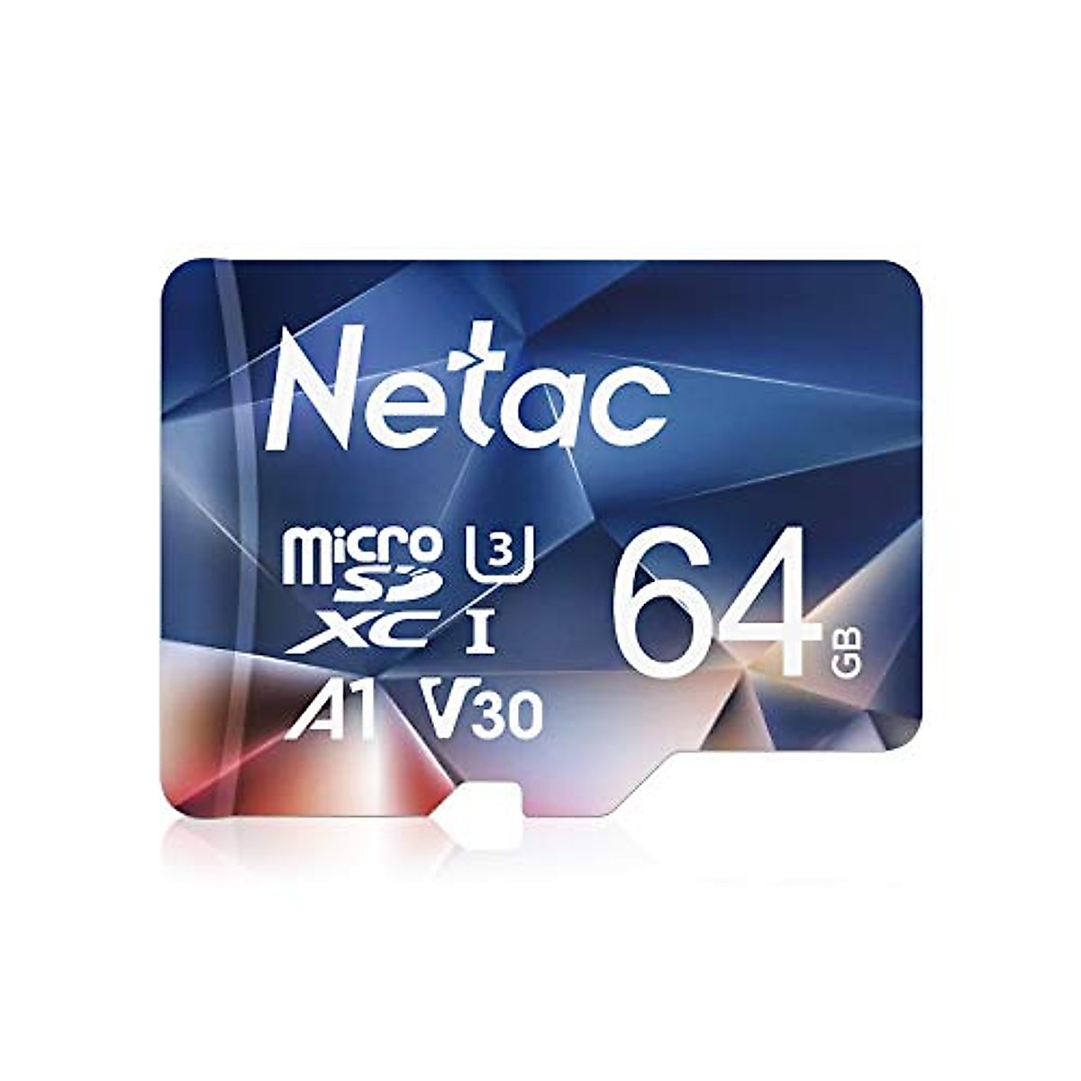 Netac 64GB Micro SD Card MicroSDXC UHS-I Flash Memory Card Up to 100MB/s - A1, U3, Class10, V30, 667X, FAT32 High-Speed TF Card