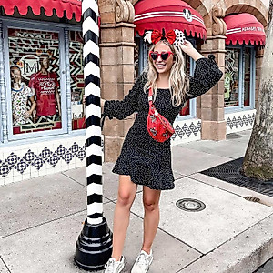 ETLUK Mouse Ears Headband, Villain Ears Bow Headband for Adult Women Girls, Park Ears Party Cosplay Accessories