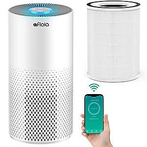 Afloia Air Purifiers for Home Large Room Smart WiFi Voice Control, Afloia Original True HEPA H13 Filter