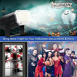 Luditek 2-Pack Mini Halloween White LED Strobe Light, Sound Activated and Flash Speed Control Party Light with 36 Super Bright LEDs Stage Lighting for Room Dance Parties Birthday DJ Bar Karaoke