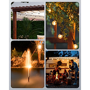 DEWENWILS Light Sensor Timer Waterproof, Plug in Timer Switch, 100 ft Range Remote Control with 2 Grounded Electrical Outlets for Outdoor String Lights, 15A 1/2HP UL Listed