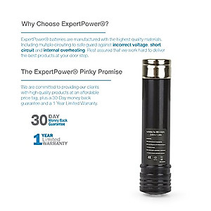 ExpertPower 3.6v 1300mAh NiCd Battery for Black & Decker VP100, VP110, VP130, VP143 151995-03 383900-03 387854-00 Sears Craftsman 00911271000 11271 900.112710 (2 Batteries + 1 Charger)
