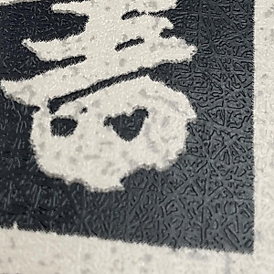 Yifely Chinese Style Calligraphy Drawer Paper Self-Adhesive PVC Shelf Liner Bookshelf Sticker 17.7 Inch by 9.8 Feet