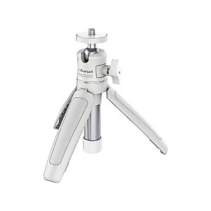 ULANZI Extension Pole Tripod, Mini Selfie Stick Tripod Stand Handle Grip for iPhone 13 Pro Max Samsung OnePlus Google Smartphone Canon G7X Mark III Sony RX100 VII A6400 Cameras Vlogging (Off-White)