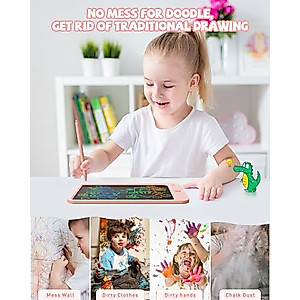 KOKODI LCD Writing Tablet for Kids, 10 Inch Colorful Drawing Tablet, Educational Learning Kids Toys for Age 3-12 Years Old, Toddler Doodle Board, School Supplies for Girls, Birthday Gifts