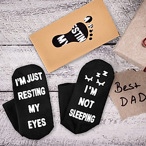 FilmHOO Birthday Gifts for Men Fathers Funny Socks Christmas Gifts for Men from Daughter Son Wife