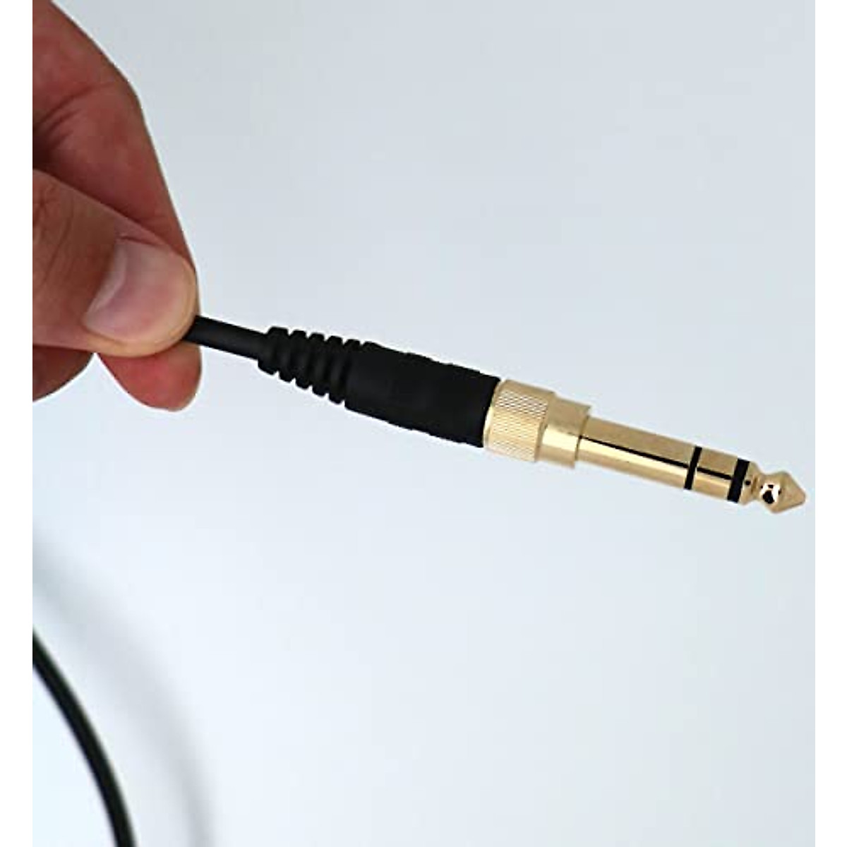 Detroit Packing Co. HP-SC Replacement Audio Cable for Audio Technica ATH-M50x, ATH-M40x, ATH-M70x M-Series Headphones with 1/4 inch (6.35mm) TRS Adapter (Coiled, 1.4M~4.5 feet)