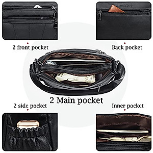 Crossbody Purse for Women Ladies Soft PU Leather Shoulder Bag Medium Roomy Handbag Fashion Tote Top Handle Satchel