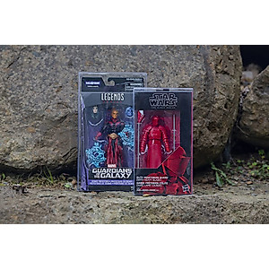 EVORETRO Action Figure Display Box Case Protector for Marvel Legends Series 6 inches Action Figure Toy Boxed -10 Pack - Ultra Clear PET Plastic, Scratch Resistant Protective Cases