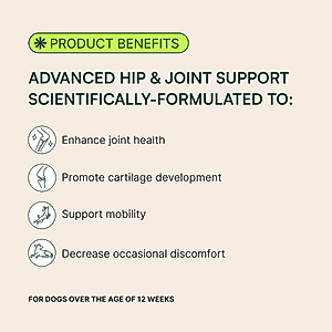 Wuffes Chewable Dog Hip & Joint Supplement - Glucosamine & Chondroitin Chews - Dog Joint Supplements & Vitamins - Extended Joint Care (Small&Medium Breeds (0-65 lbs), 120 Chews (Pack of 2))