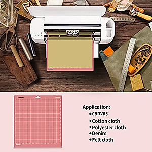 TransWonder Cutting Mats for Cricut, 7 Pack Cutting Mat 12x12(LightGrip, StandardGrip, StrongGrip, FabricGrip) Variety Adhesive Sticky Cutting Mats for Cricut Accessories