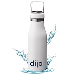 DIJO Insulated Water Bottle (White)