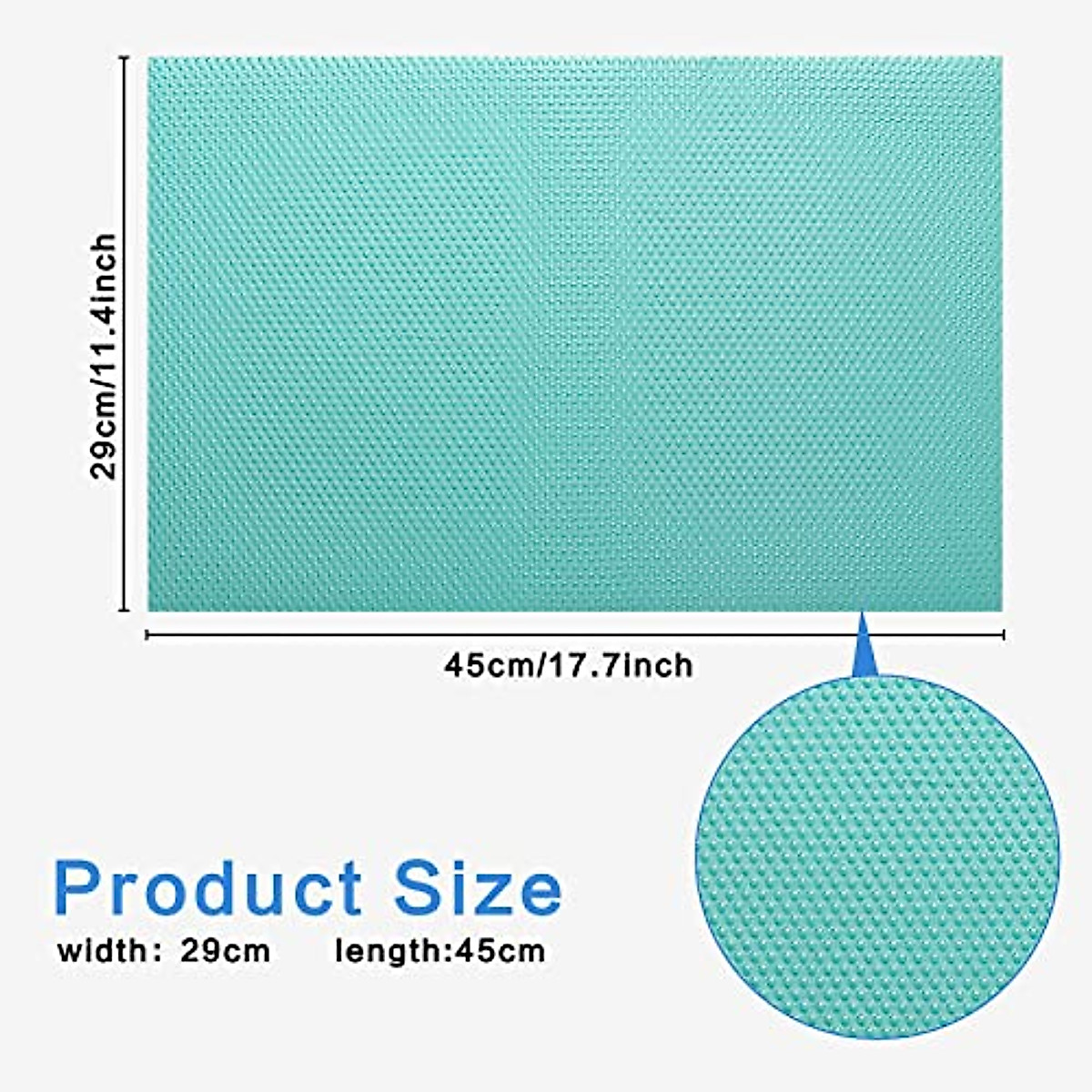 Skycase Refrigerator Mats, 6pcs Washable Silicone Refrigerator Pads Liners for Kitchen, Refrigerator, Cabinet, Table Mat, Drawer (2 Red+2 Green+ 2 Blue, 29x45cm)